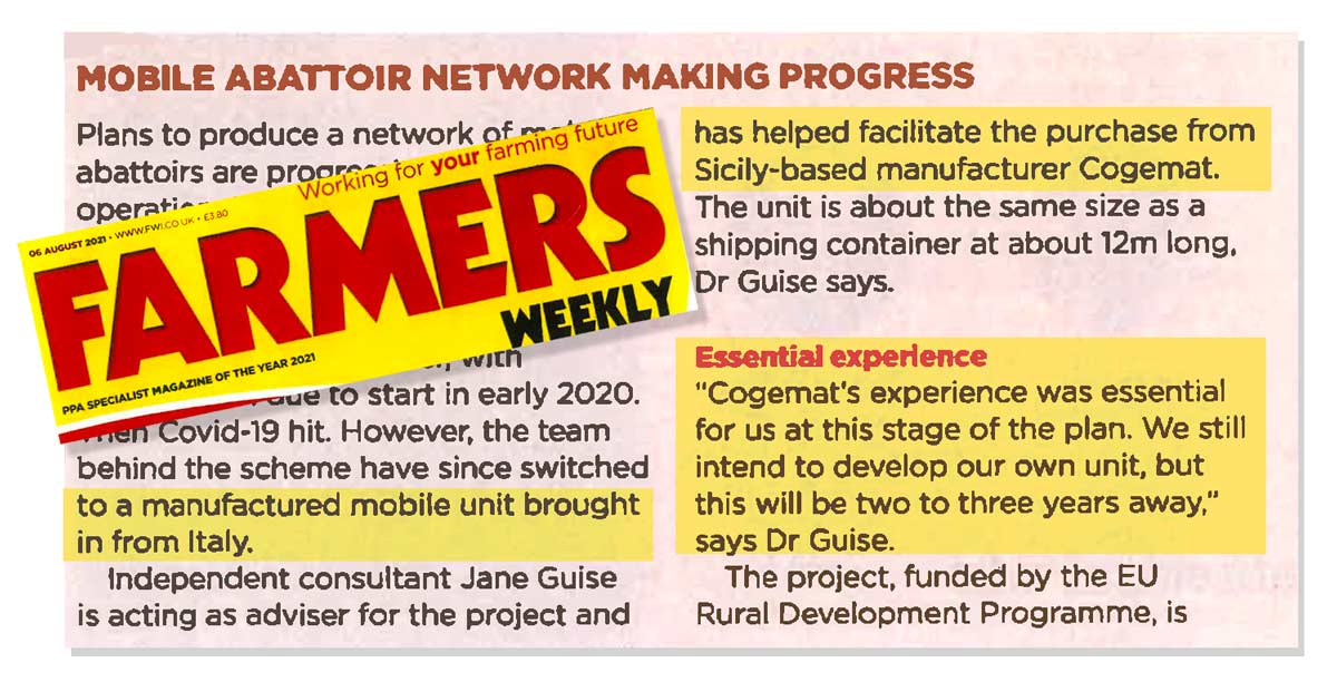 MOBILE ABATTOIR – Cogemat